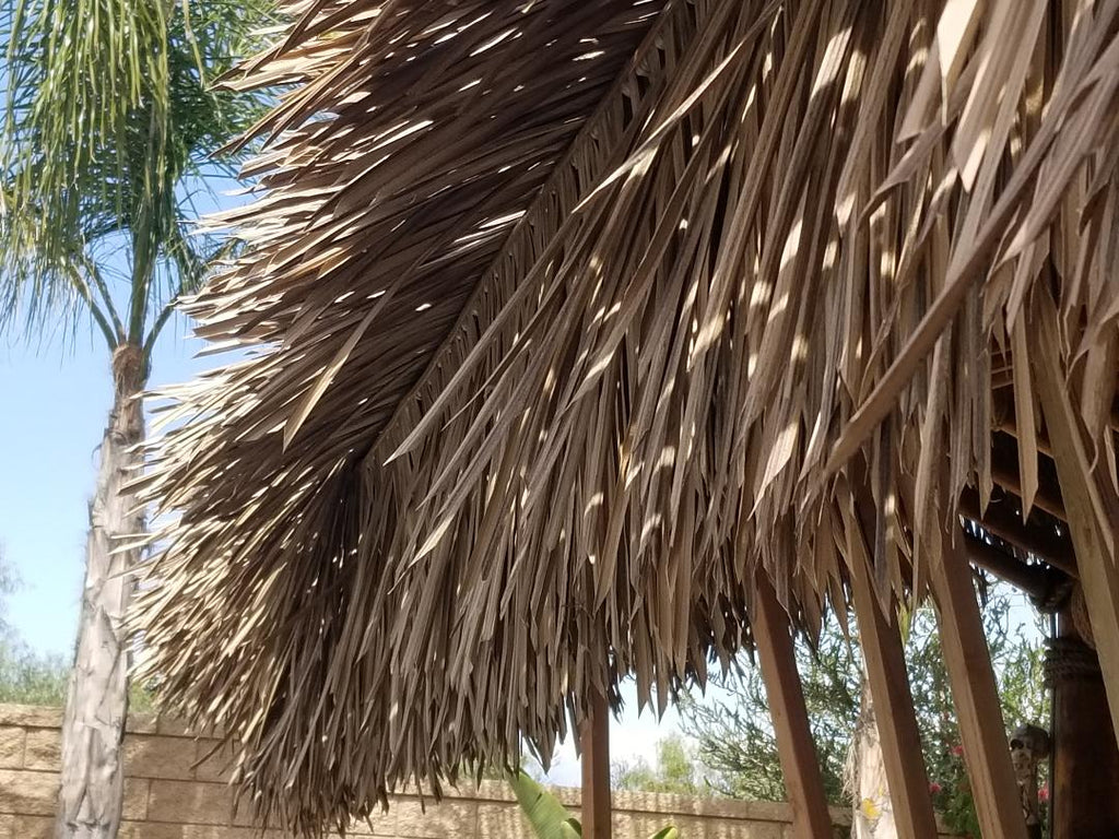 C7 Synthetic Artificial Thatch Panel 38"Lx24"H Class A – Sunset Bamboo