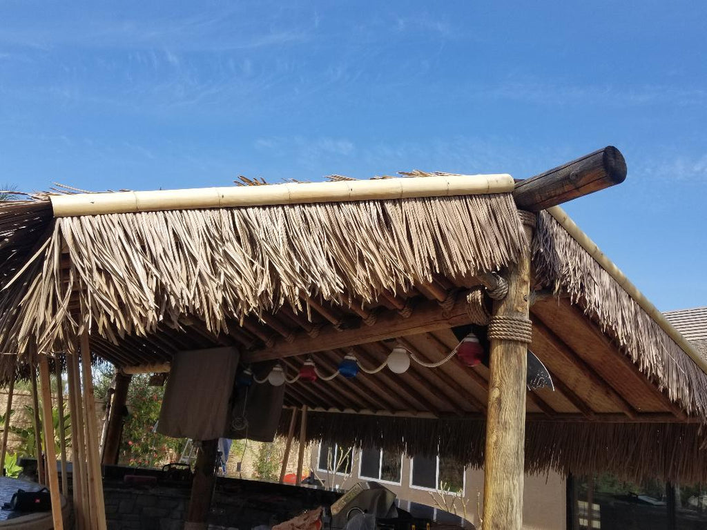 C7 Synthetic Artificial Thatch Panel 38"Lx24"H Class A – Sunset Bamboo